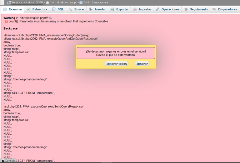 Solucionar Error Phpmyadmin Count Parameter Must Be An Array Or An Object That Implements